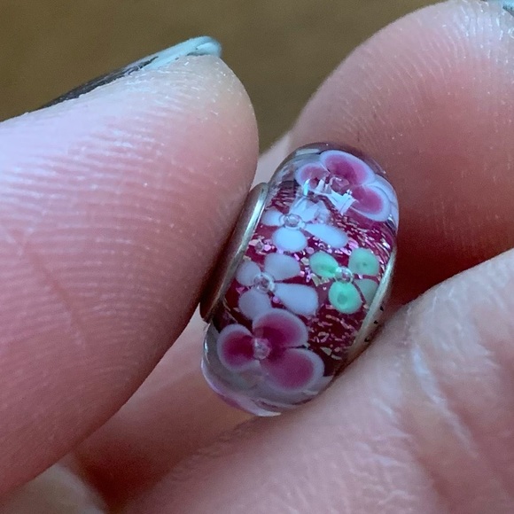 Pandora | Jewelry | Retired Pandora Flower Garden Murano Glass Bead ...